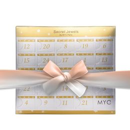 Adventskalender 13 Juwelen und 11 Perlen - Schicksal - Silber, Ros&eacute;gold und Kristall