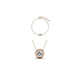 Geburt Mond Set - Rose Gold und Kristall