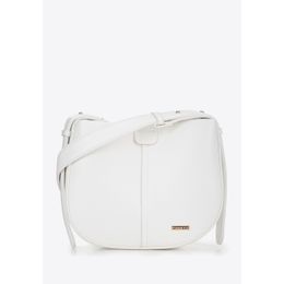 Wittchen Damen-Schultertasche aus Kunstleder, wei&szlig;, &Ouml;ko-Leder