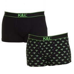 Pack-2 Boxershorts Funny atmungsaktives Gewebe KL2005 Mann
