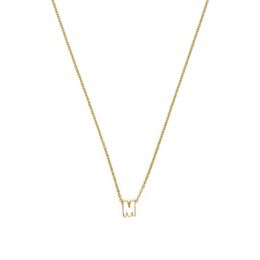 Luxenter Halskette mit 18-kar&auml;tiger Gelbgold-Finish &ndash; Alphabet