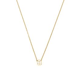 Luxenter Halskette mit 18-kar&auml;tiger Gelbgold-Finish &ndash; Alphabet