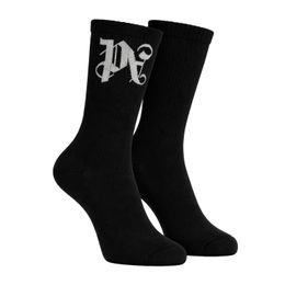 Palm Angels Herren Lange Baumwollsocken PMRA001E23FAB0021001