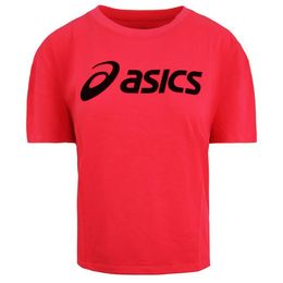 asics Big Logo Womens Pink T-Shirt