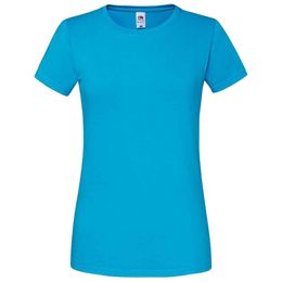Fruit of the Loom Fruit Of The Damen T-Shirt, enganliegend (Azure Blau)