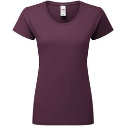 Fruit of the Loom Fruit Of The Damen T-Shirt, enganliegend (Dunkles Pflaumenblau)
