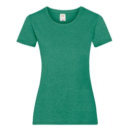 Fruit of the Loom Damen/Damen Lady-Fit Valueweight Kurzarm T-Shirt (5er Pack) (Retro Heather Green)