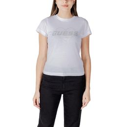 Guess Aktives Wei&szlig;es Baumwoll-T-Shirt
