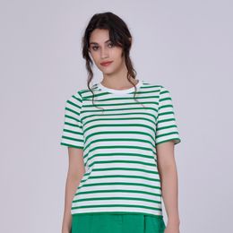 Gestreiftes T-Shirt aus Baumwolle