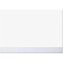 Sigel Schreibunterlage Blanko Protect, Format ca. A2, 30 Blatt, transparente Schutzleiste, sprachneutral ohne Kalendarium, FSC&reg;-Haftpapier, wei&szlig;