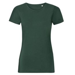 Russel Athletic Russell - T-Shirt, Baumwolle aus biologischem Anbau f&uuml;r Damen (Flaschengr&uuml;n)