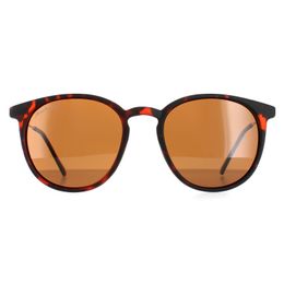 Montana Runde Unisex Havanna Rubbertouch Braun Polarisierte MP33 Sonnenbrille
