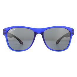 Montana Sonnenbrille MP38 D Blau mit schwarzem Rubbertouch Schwarz Polarisiert