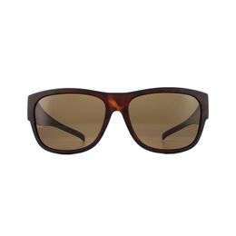 Polaroid Sunbcovers Square Unisexe Havana Brown Polarise Lunettes de soleil