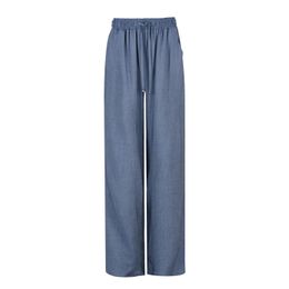 Blaue Denim Style Hose mit weitem Bein