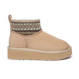 EVER AU Australien Damen Plover Gewobene Kn&ouml;chel-Plateau-Stiefel