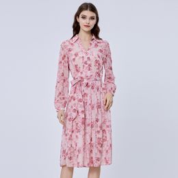 Hemdblusenkleid mit Blumenmuster