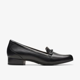 Clarks Juliet Shine Schwarze Lederschuhe
