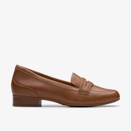 Clarks Juliet Top Tan Leder Schuhe