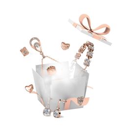 13 Juwelen und 11 &Uuml;berraschungsperlen f&uuml;r den selbstgemachten Adventskalender - Ros&eacute;gold und Kristall