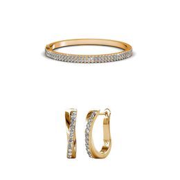 Glamour Criss Parures - Ros&eacute;gold und Kristall