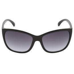 Calvin Klein Dunkelgraue Sonnenbrille mit Verlaufsglas und schwarzen Glasern
