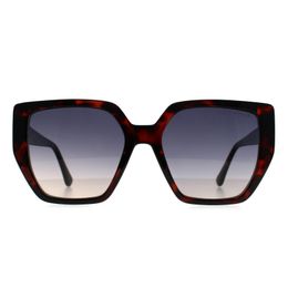 Guess GF6178 52W dunkle havannablaue Sonnenbrille mit Farbverlauf