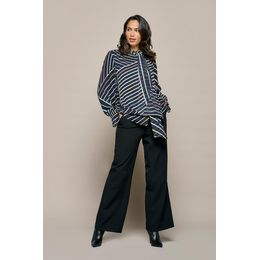 Irina-Print-Bluse Schwarz / Multi
