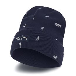 Puma x Selena Gomez M&uuml;tze &uuml;berall &uuml;ber Print Logo Hut Navy 022359 01