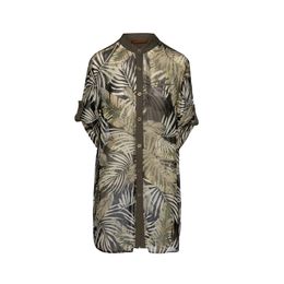 Langes Chiffonhemd mit Druck