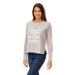 Met Langarm-Pullover mit Rundhalsausschnitt 70DML0155 woman