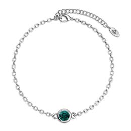 Geburtsstein-Armb&auml;nder - Silber und Dunkelgr&uuml;n
