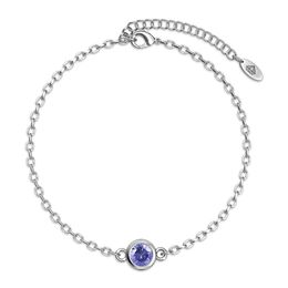Geburtsstein-Armb&auml;nder - Silber und Lila