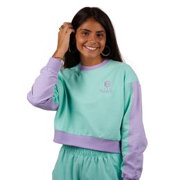 Super B Be Happy RSC-S2102 Damen Sweatshirt mit Rundhalsausschnitt und langen &Auml;rmeln