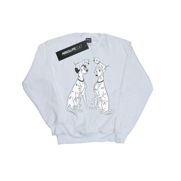 Disney - "101 Dalmatians Family" Sweatshirt f&uuml;r Damen (Wei&szlig;)