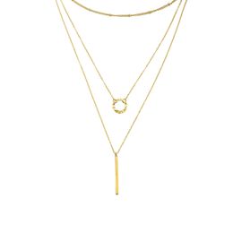 Luxenter Halskette mit 18 Karat Gelbgold-Finish &ndash; Rewary