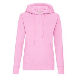 Fruit of the Loom - "Classic" Kapuzenpullover f&uuml;r Damen (Hellrosa)