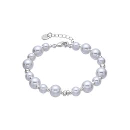 Luxenter Armband aus wei&szlig;en Perlen mit Rhodiumbeschichtung &ndash; Akio