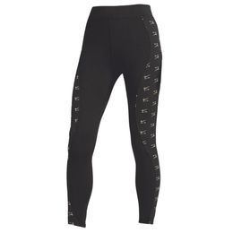 Schwarze Nike Air All-Over-Logo-Leggings