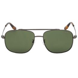 BMW - Sonnenbrille mit gl&auml;nzendem Gunmetal-Rahmen und gr&uuml;nen Gl&auml;sern
