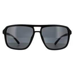 Guess Square Unisex Matte Black Smoke Grey Sonnenbrille