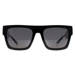 Polaroid Rectangle Unisex Schwarz Grau Polarisiert PLD 6224/S/X