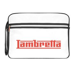 Lambretta - Herren/Damen Unisex Kabinengep&auml;ck, Logo (Schwarz/Wei&szlig;)