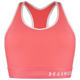 Under Armour Mid Keyhole Womens Pink Sport BH