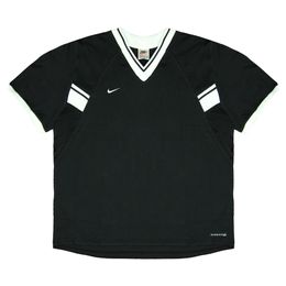 Nike Dri-Fit-Training T-Shirt Kurzarm V-Ausschnitt Schwarz Frauen Fitnessstudio Top 229326 010