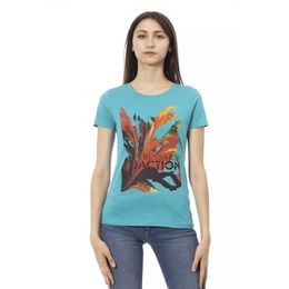 Abstraktes Druck T-Shirt L&auml;ssiges Tee