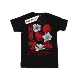 Disney - "Mulan Movie Icons" T-Shirt f&uuml;r Damen (Schwarz)