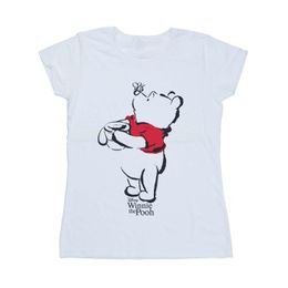 Disney - "Winnie The Pooh Drawing" T-Shirt f&uuml;r Damen (Wei&szlig;)
