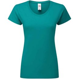 Fruit of the Loom Fruit Of The Damen T-Shirt, enganliegend (Meeresblau Gr&uuml;n)