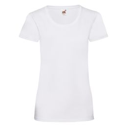 Fruit of the Loom - Kurzarm T-Shirts - Damen (Wei&szlig;)
